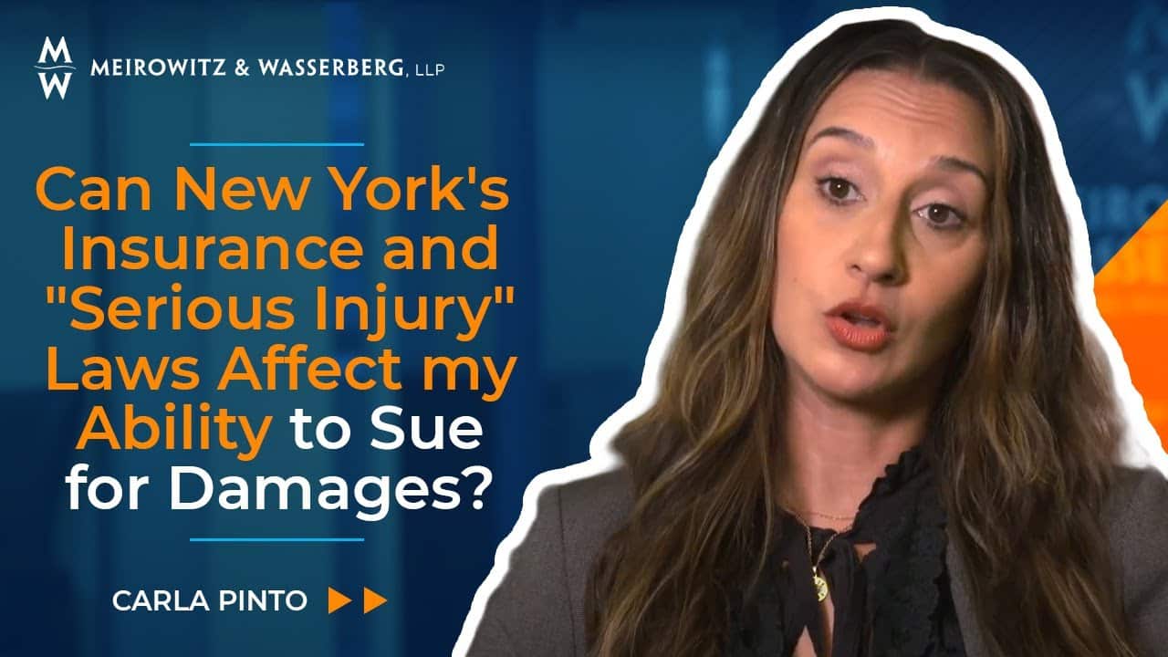 Can New York's Insurance and "Serious Injury" Laws Affect my Ability to ...
